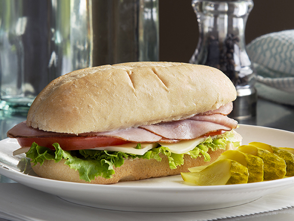 Hoagie Rolls, WG, Pan Baked, Split Top, Fully Sliced 5.5" (#4063)