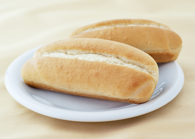 Hoagie Rolls, WG, Split Top, Hinge Sliced, 5.5" (#4062)