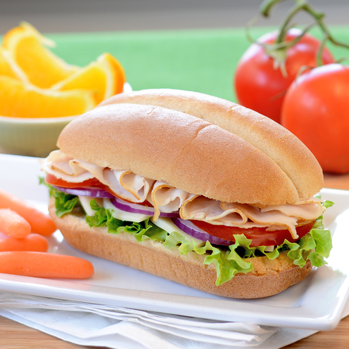 Hoagie Rolls, WG, Split Top, Fully Sliced, 5.5" (#1415)