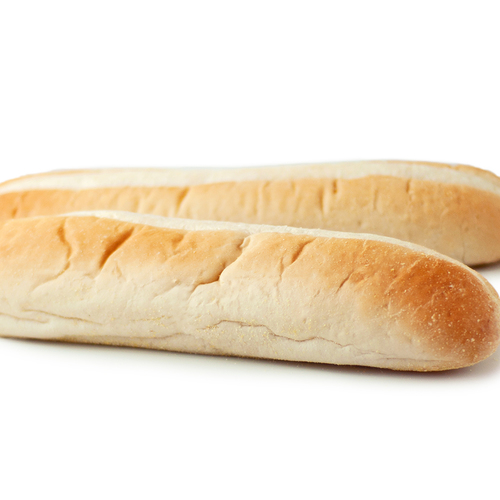 Hoagie Rolls, White, Split Top, Unsliced, 12" (#4017)