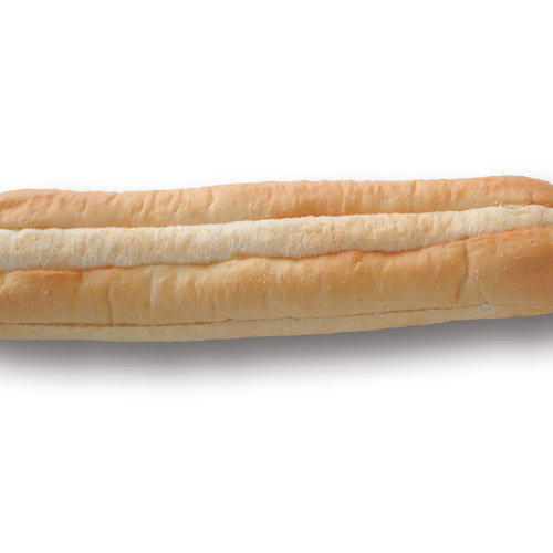 INACTIVE - Hoagie Roll, White, Split Top, Hinge Sliced, 12" (#4050)