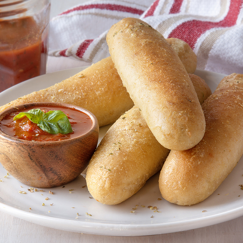 Bread Sticks, WG, RS, Garlic, Heat & Serve, 7" (#1637)